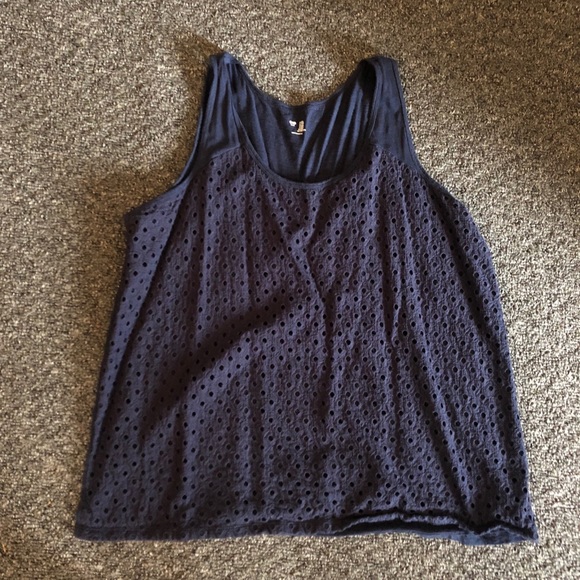 GAP | Tops | Gap Plus Size Blue Tank Top | Poshmark